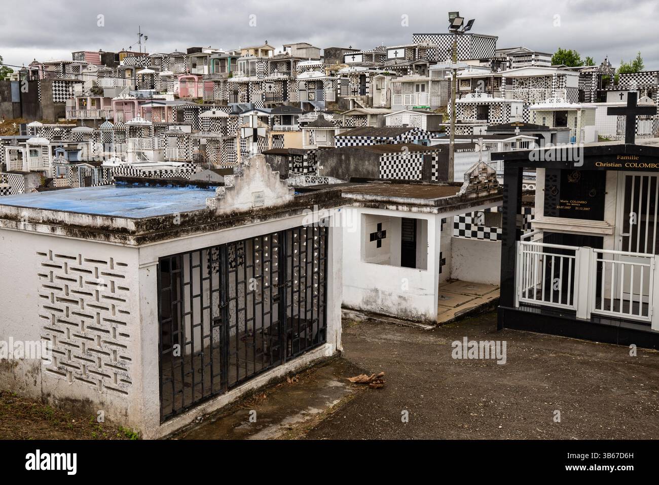 Famous cemetery, with numerous mausoleums and crypts, decorated with ...