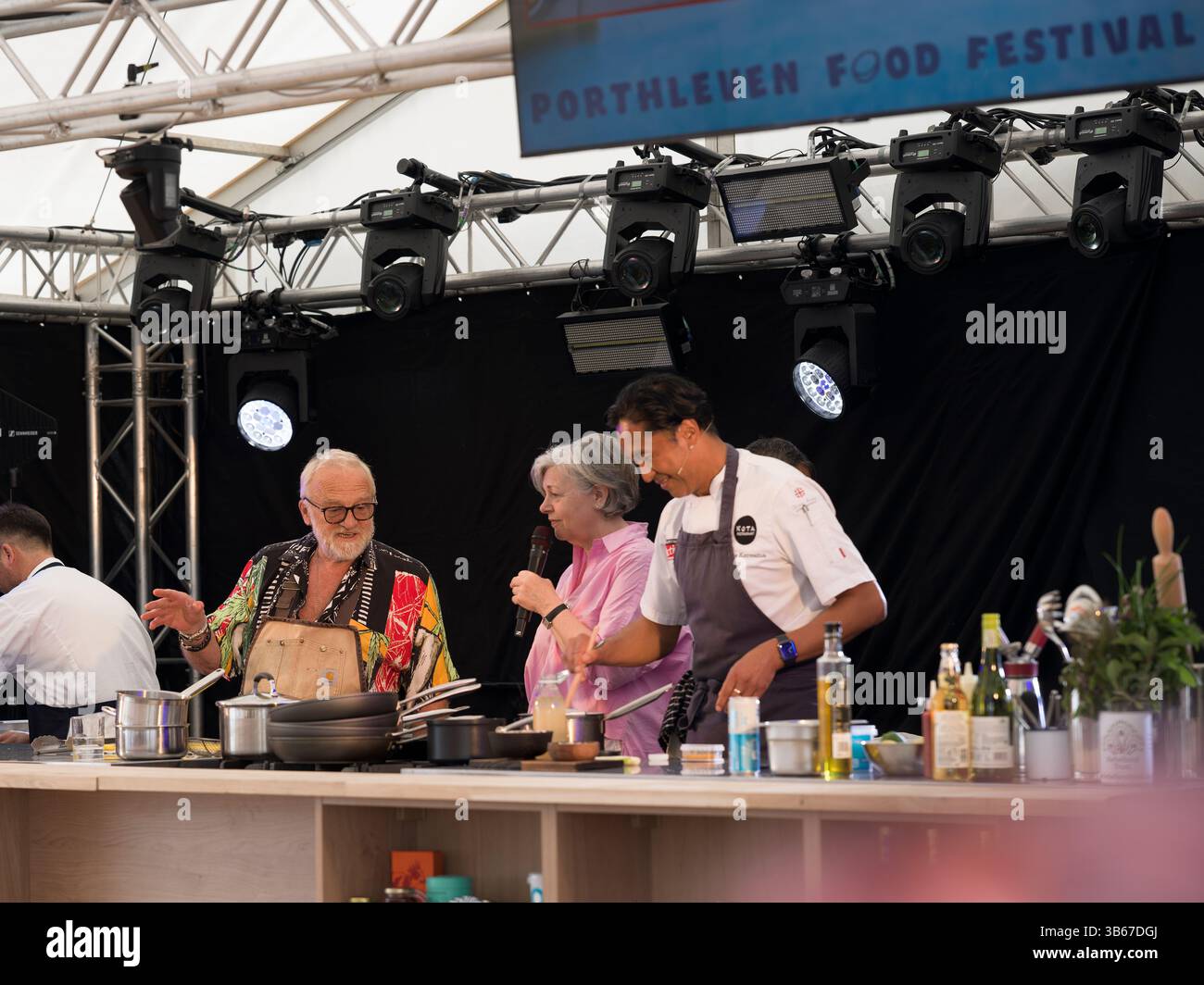 PORTHLEVEN FOOD FESTIVAL JUDE KEREAMA ANTONY WORRAL THOMPSON PORTHLEVEN ...
