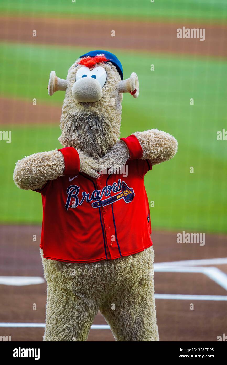 May 2, 2025, Cumberland, Ga, USA: Atlanta Braves mascot, Blooper ...