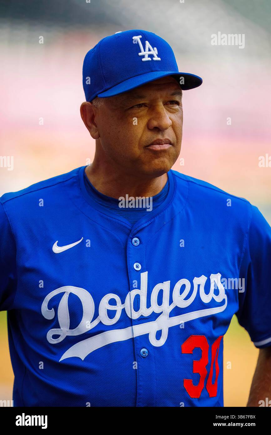 Cumberland, Ga, USA. 2nd May, 2025. Los Angeles Dodgers manager DAVE ...