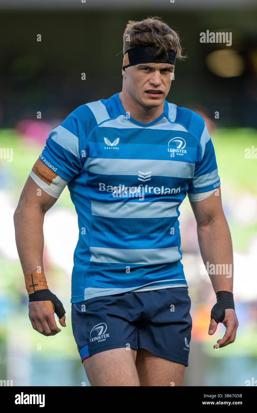 Dublin, Ireland. 03rd May, 2025. Josh van der Flier of Leinster during ...