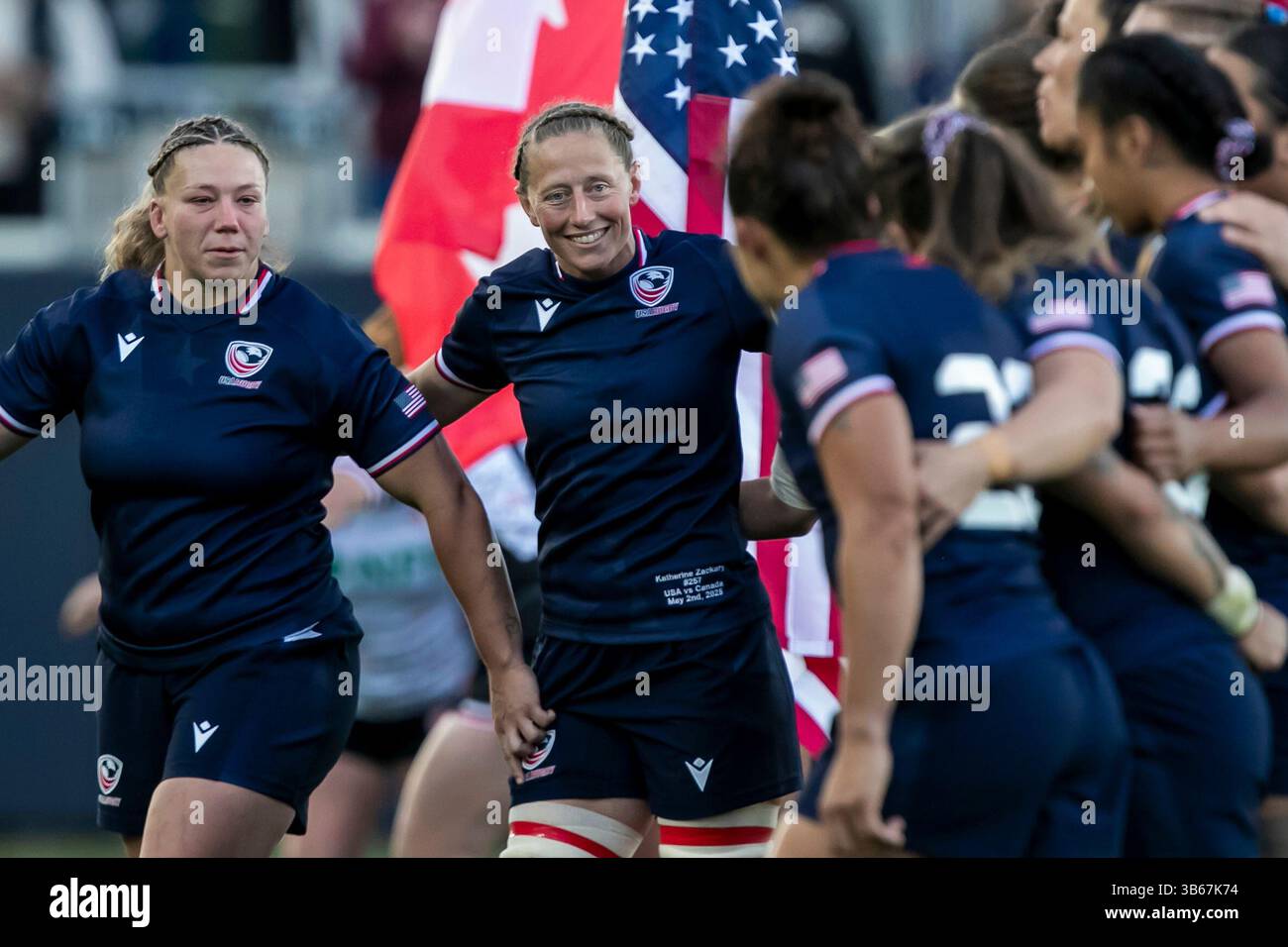 KANSAS CITY, MO - MAY 02: Kate Zachary (7) breaks the huddle during the ...
