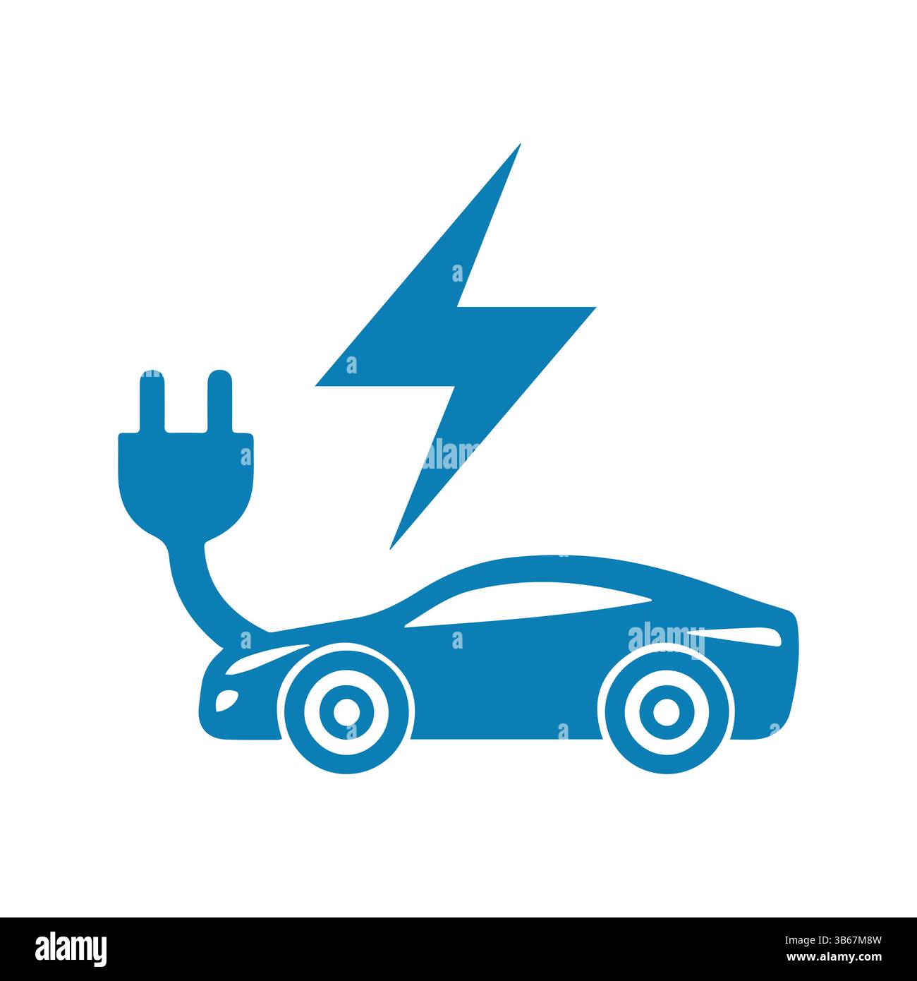 Electric Car Charging Icon: Sustainable Transportation Image Stock ...