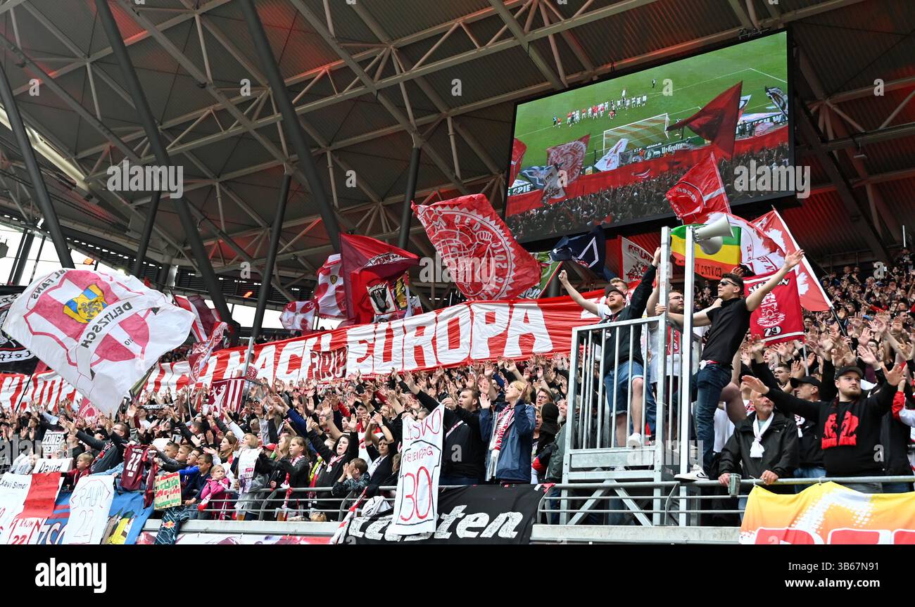 03 May 2025, Saxony, Leipzig: Soccer: Bundesliga, RB Leipzig - Bayern ...