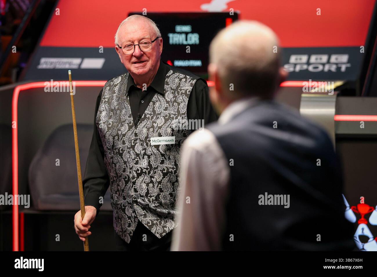 Sheffield, UK. 03rd May, 2025. Dennis Taylor during exhibition ...