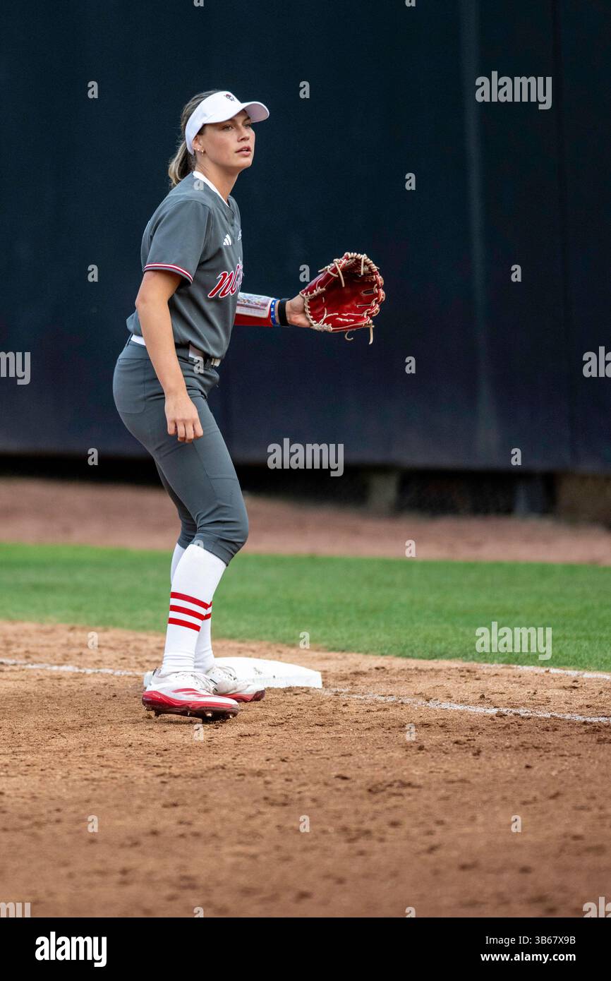 NC State Wolfpack First Baseman Taylor Ensley (44) during an NCAA ...