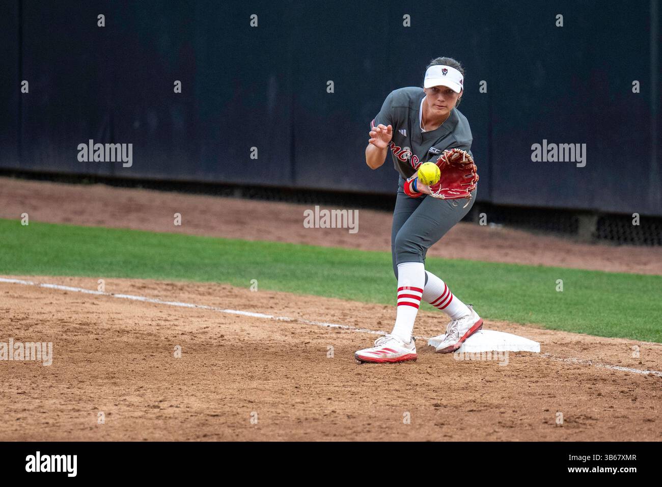 NC State Wolfpack First Baseman Taylor Ensley (44) during an NCAA ...