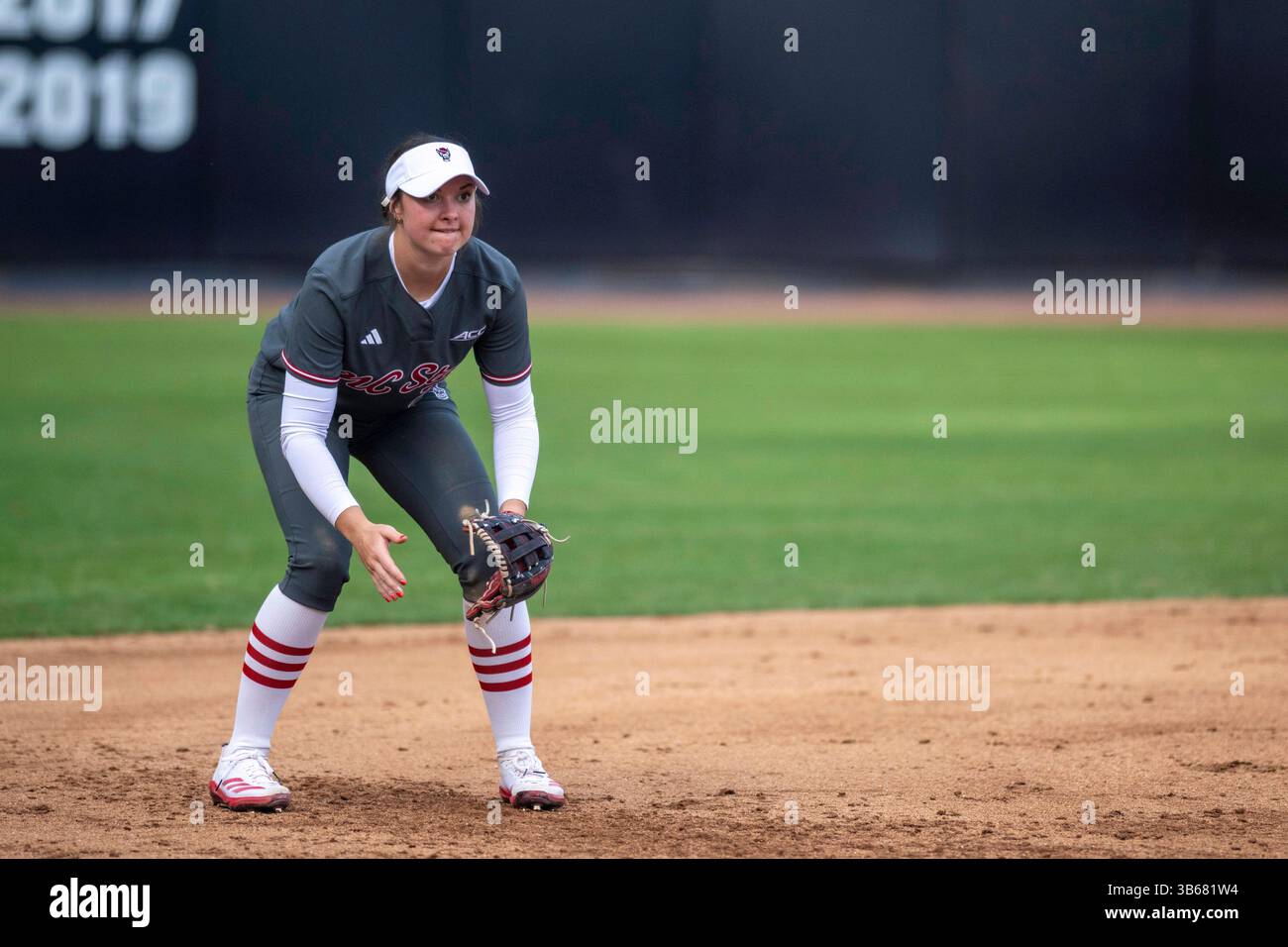NC State Wolfpack Third Baseman Taryn Massey (24) during an NCAA ...