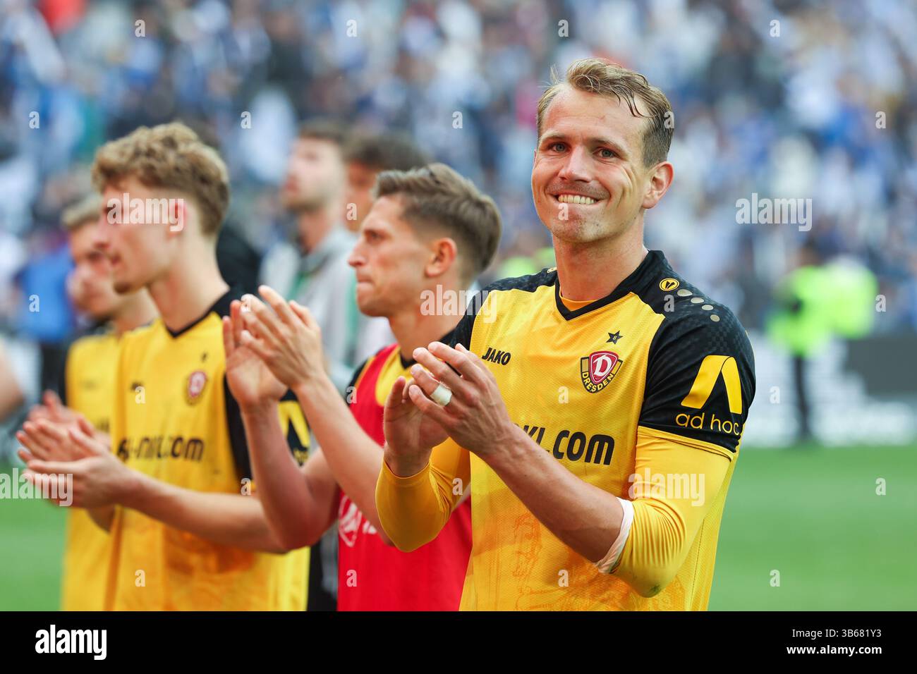 Bielefeld, Germany. 03rd May, 2025. Soccer: 3rd division, Arminia Bielefeld - Dynamo Dresden ...