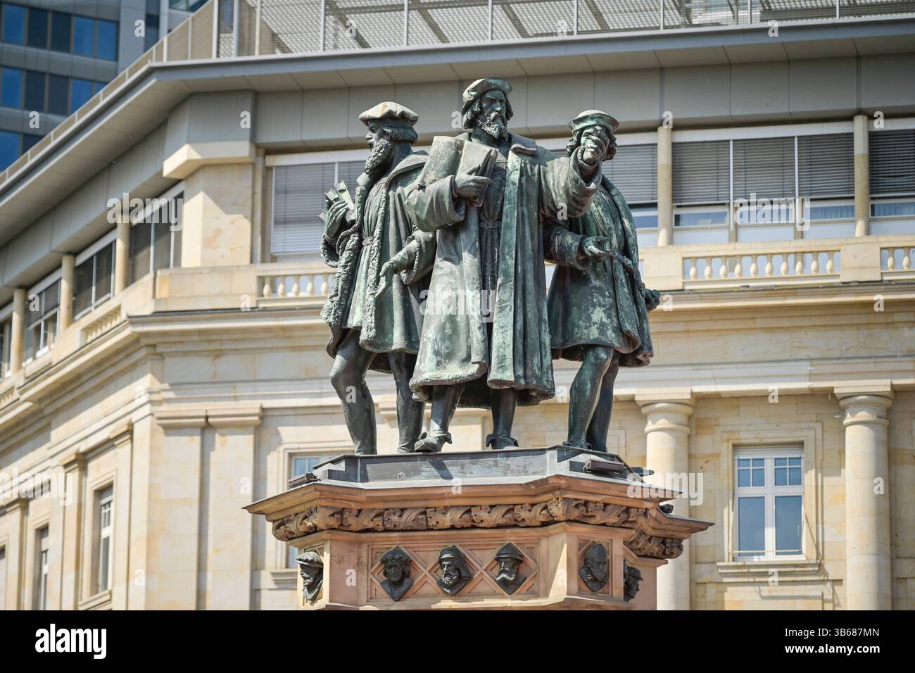 Johannes-Gutenberg-Denkmal, Roßmarkt, Frankfurt am Main, Hessen ...