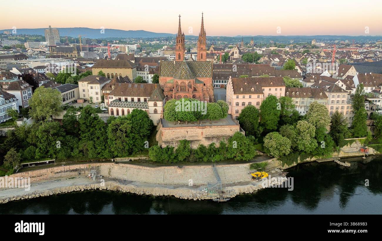 Basel, Switzerland, Mai 01st 2025: Basler Munster in Basel, Switzerland. Philipp Kresnik ...