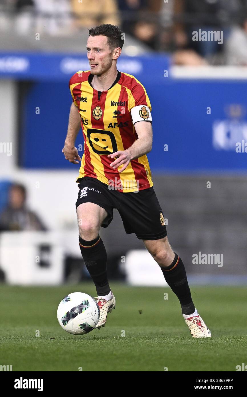 Mechelen's Rob Schoofs pictured in action during a soccer match between ...