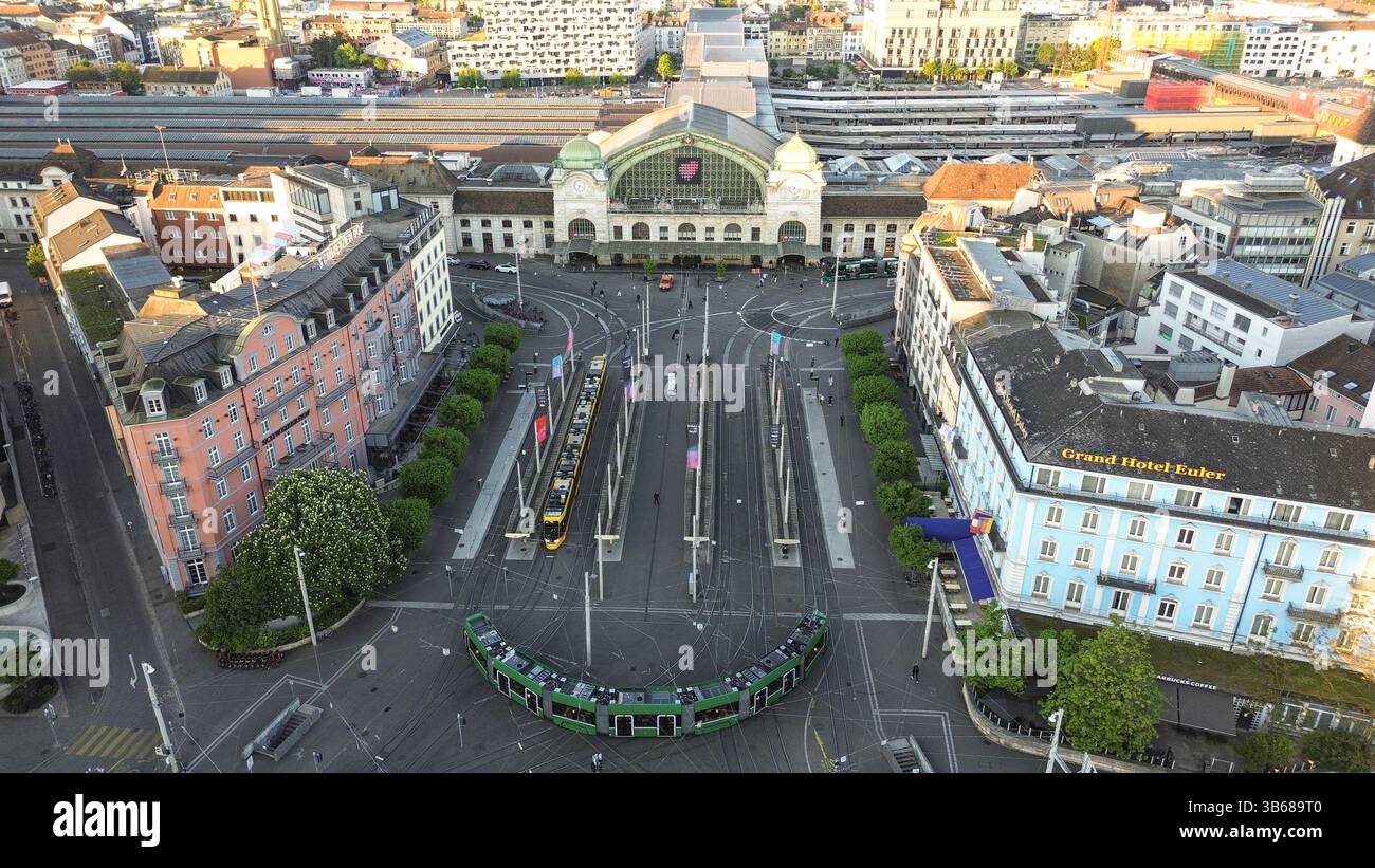 Basel, Switzerland, Mai 01st 2025: Basel SBB railroad station in Basel, Switzerland. Philipp ...