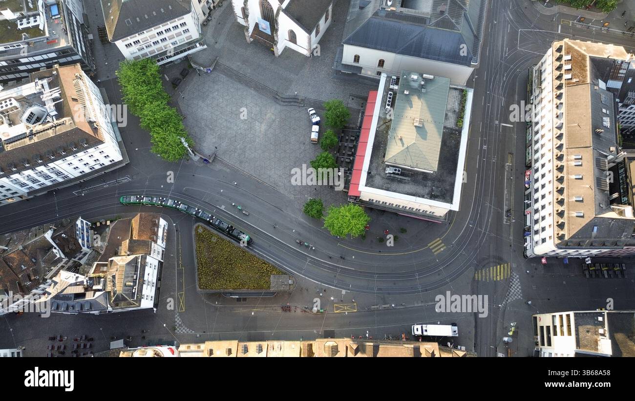 Basel, Switzerland, Mai 01st 2025: Barfuesserplatz in Basel ...