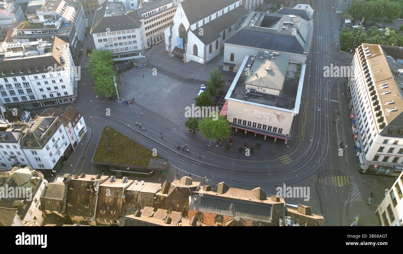 Basel, Switzerland, Mai 01st 2025: Barfuesserplatz in Basel, Switzerland. Philipp Kresnik ...