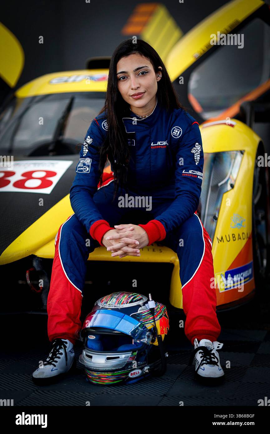 Le Castellet, France. 01st May, 2025. AL QUBAISI Amna (uae), Team Virage, Ligier JS P4, portrait ...
