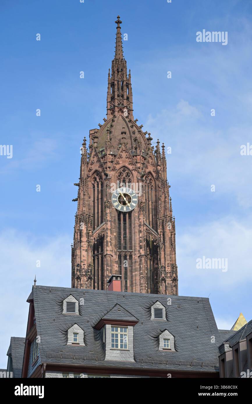 Kirchturm Kaiserdom St. Bartholomäus, Frankfurt am Main, Hessen ...