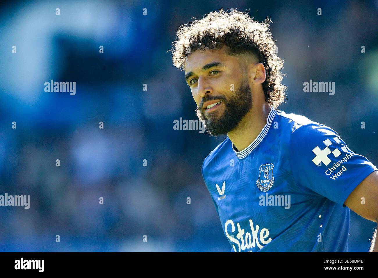 Liverpool, UK. 03rd May, 2025. Dominic Calvert-Lewin of Everton looks ...