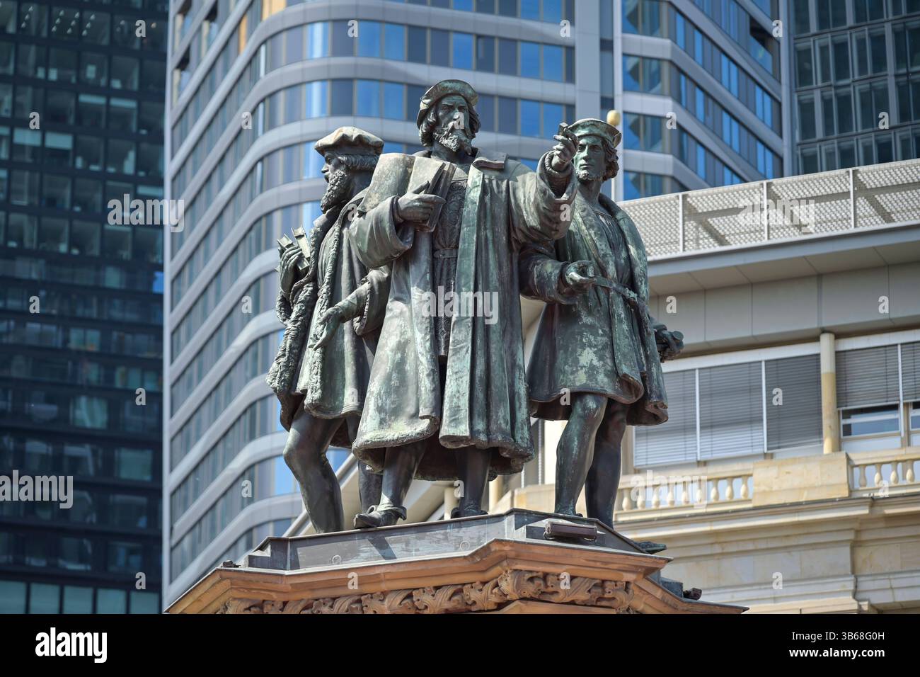 Johannes-Gutenberg-Denkmal, Roßmarkt, Frankfurt am Main, Hessen ...