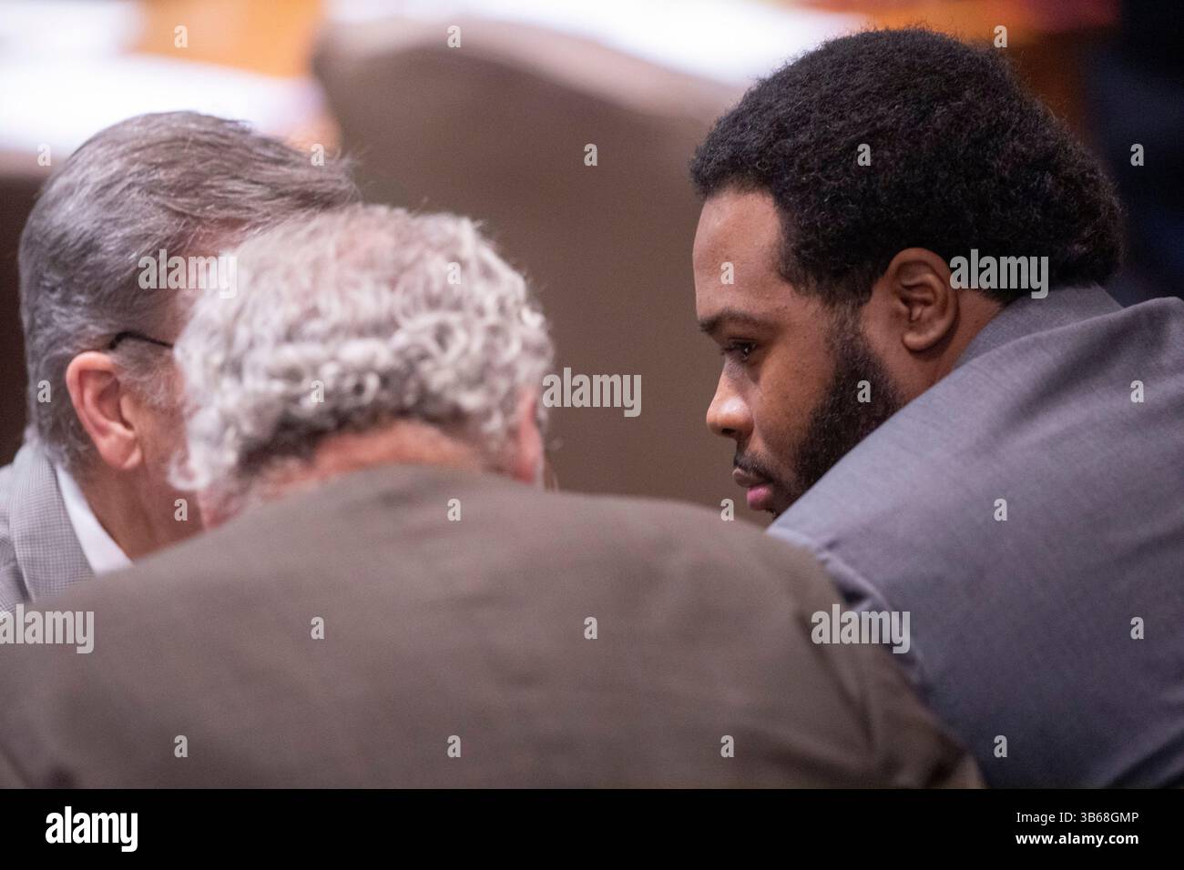 Former Memphis Police Department officer Demetrius Haley, right, speaks ...