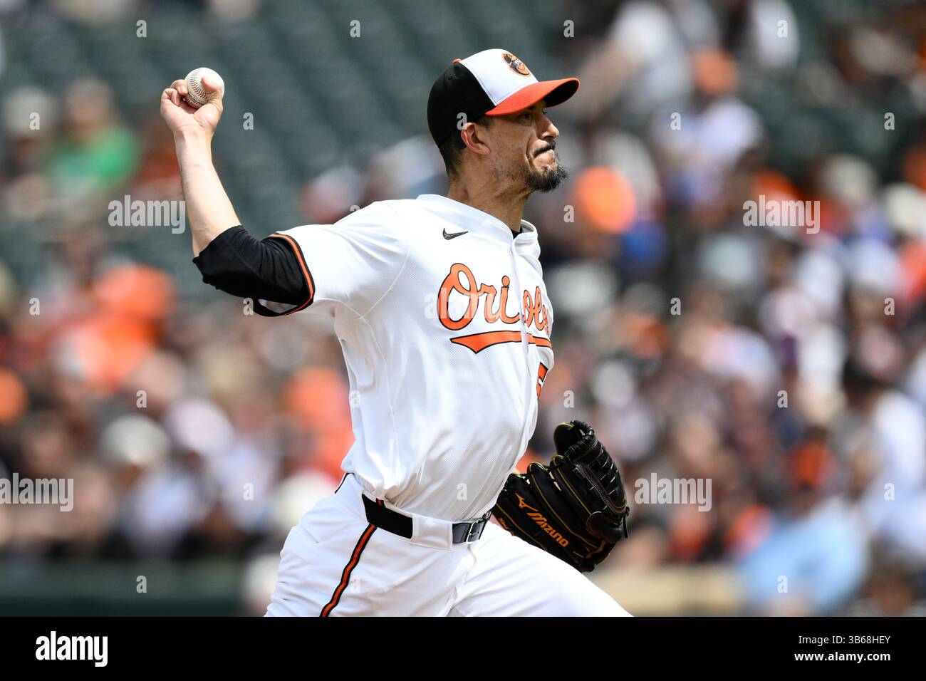 Baltimore Orioles starting pitcher Charlie Morton (50) in action during ...