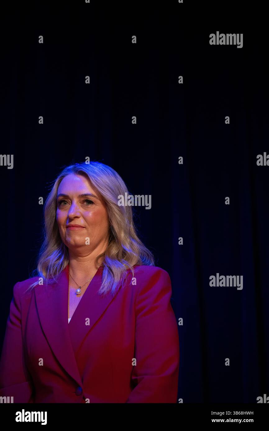 Sydney, Australia. 03rd May, 2025. Fiancee Jodie Haydon listens ...