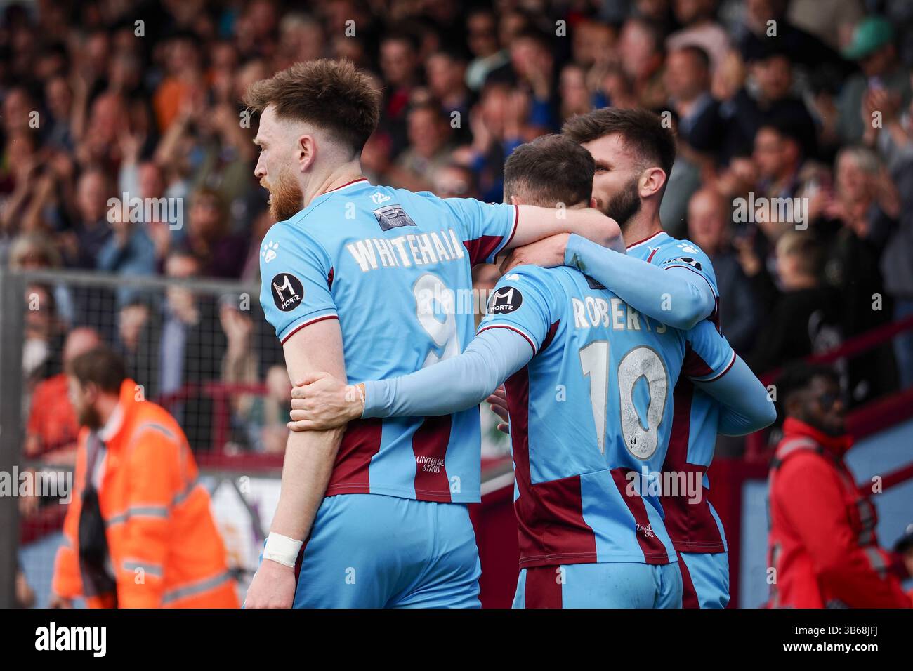 Scunthorpe , United Kingdom . 3 May, 2025. Pictured left to right ...