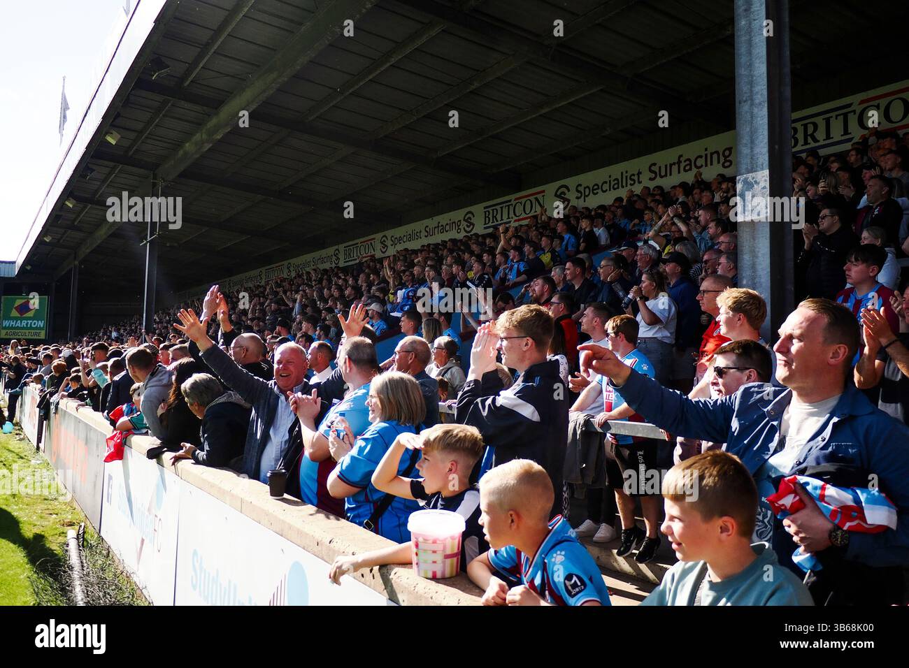 Scunthorpe , United Kingdom . 3 May, 2025. Pictured left to right ...
