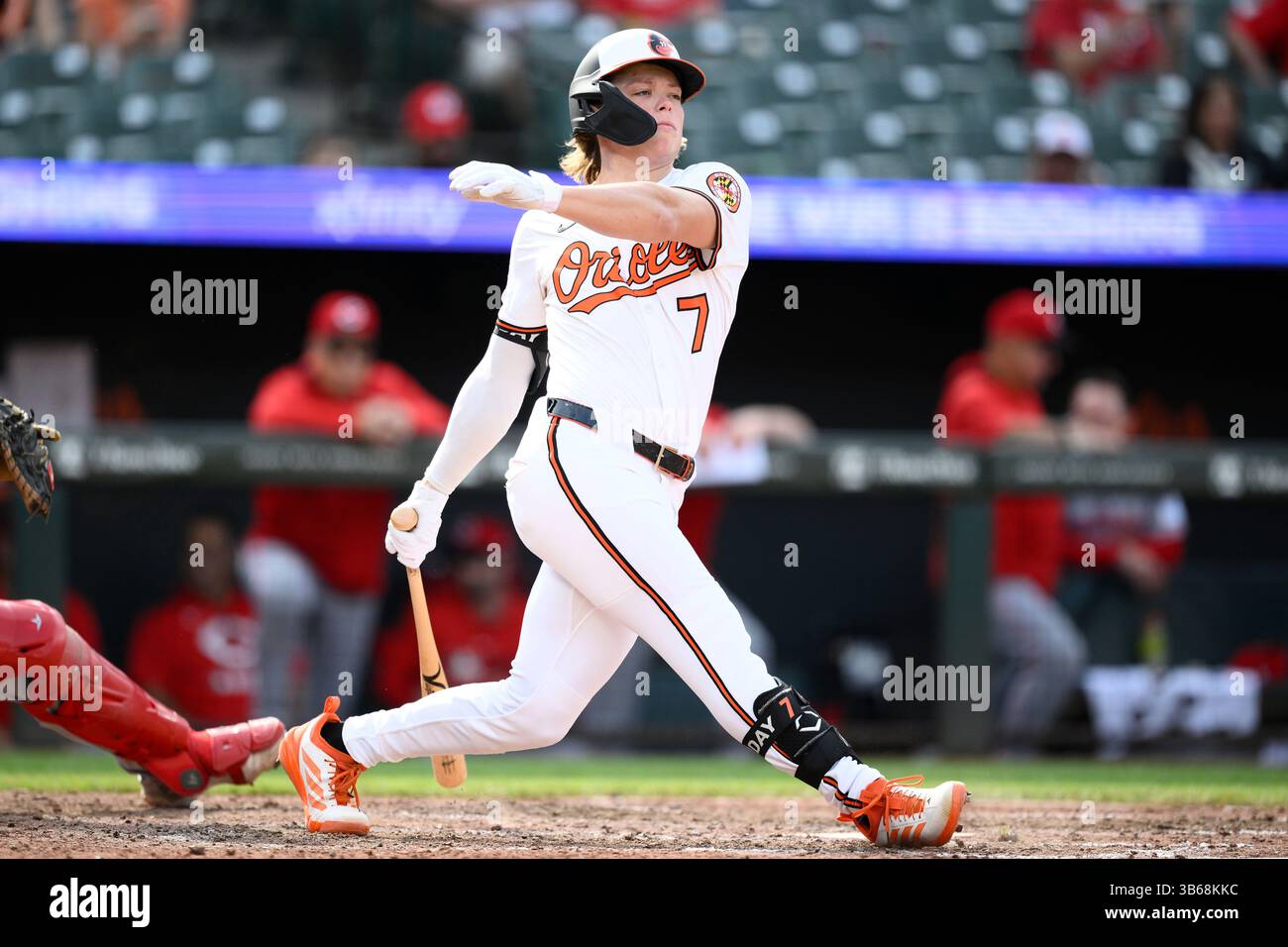 Baltimore Orioles' Jackson Holliday in action during a baseball game ...