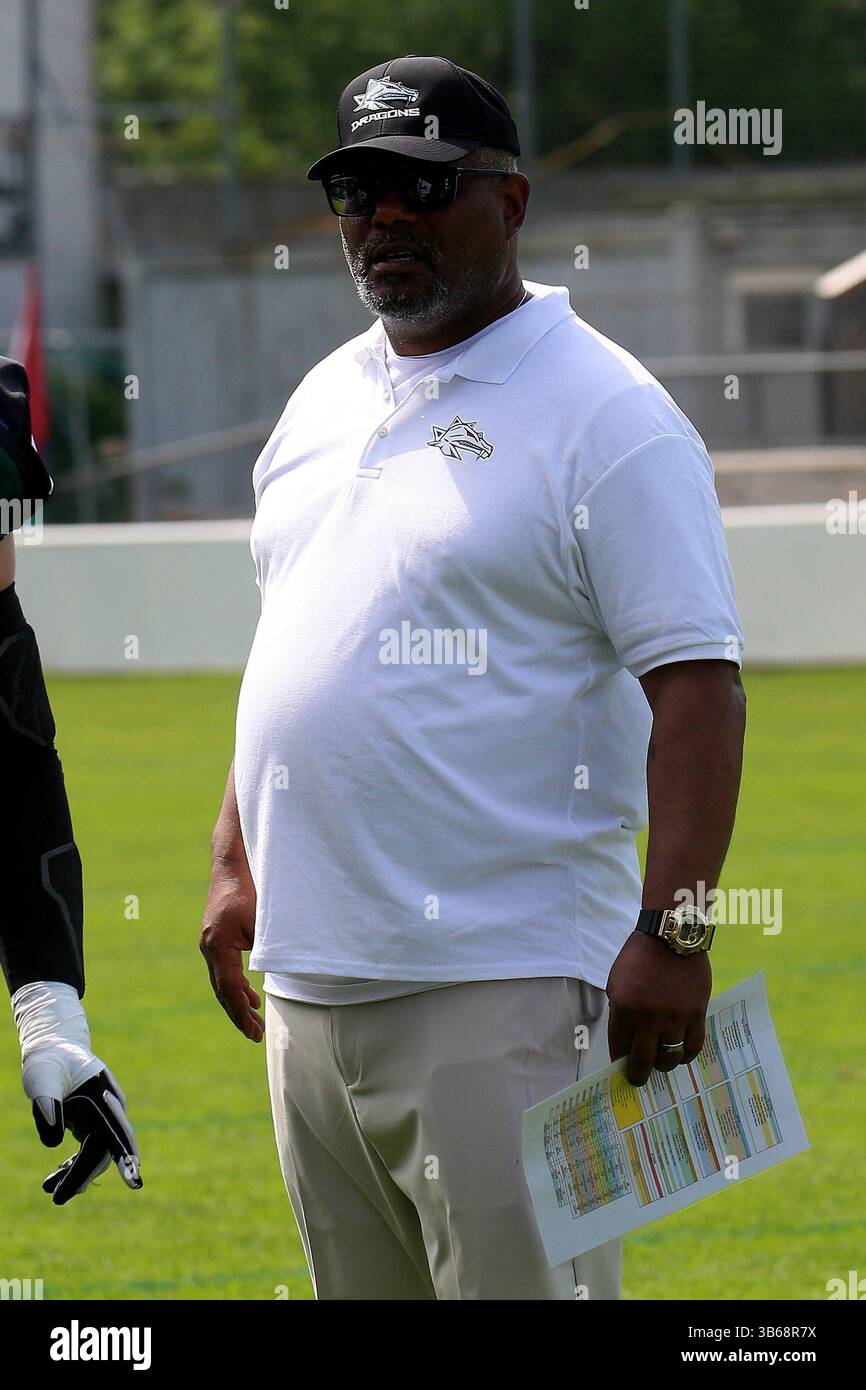 Vienna, Austria. 03rd May, 2025. VIENNA, AUSTRIA - MAY 03: Head Coach Fred Armstrong of Danube ...