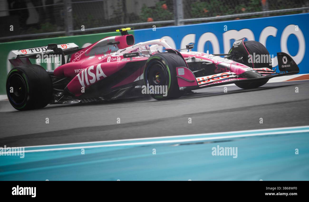 May 3, 2025, Miami, Florida, U.S: 30 LIAM LAWSON Visa Cash App Racing ...