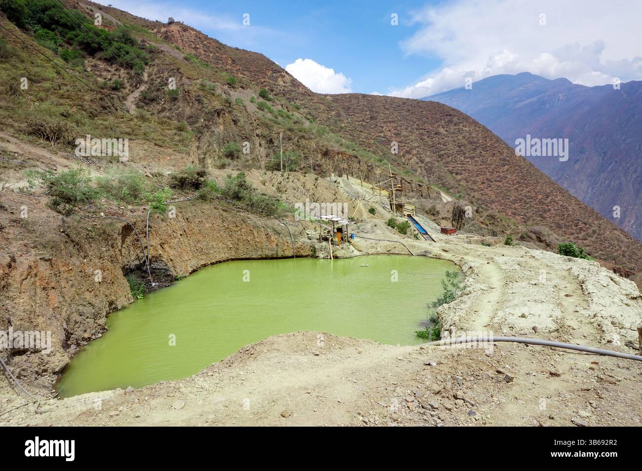 Pollution from mining operation hi-res stock photography and images - Alamy