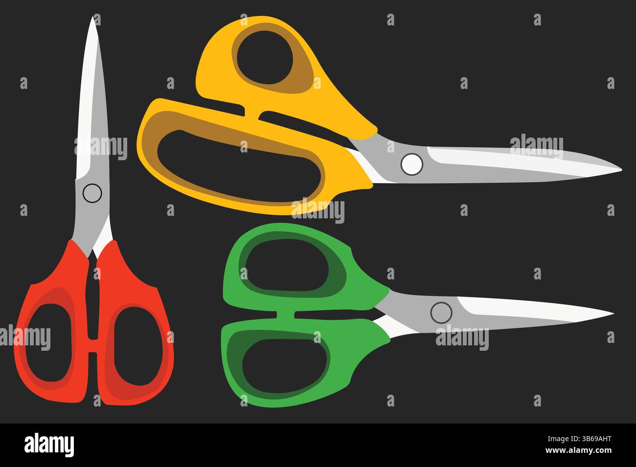 Modern Multi Purpose Kitchen Scissors Vector Set Stock Vector Image & Art - Alamy