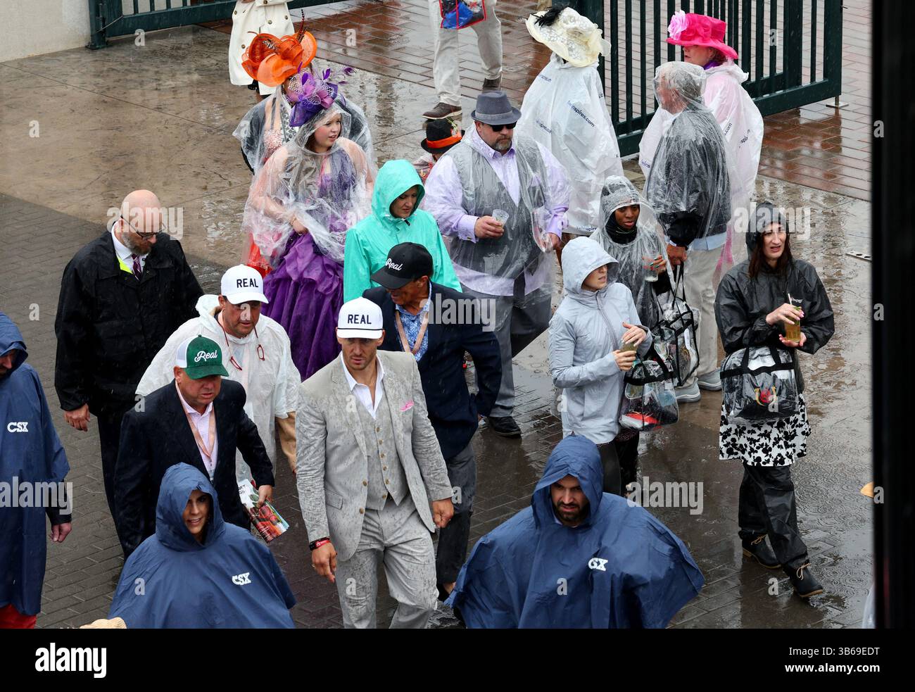 Louisville, United States. 03rd May, 2025. Horse racing fans show of ...