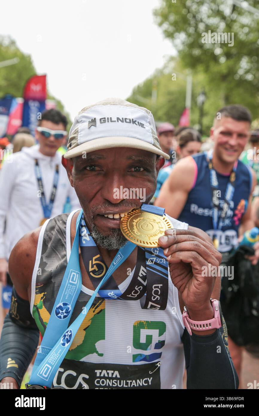 London, UK. 27th Apr, 2025. Walter Shamasea South African runner ...