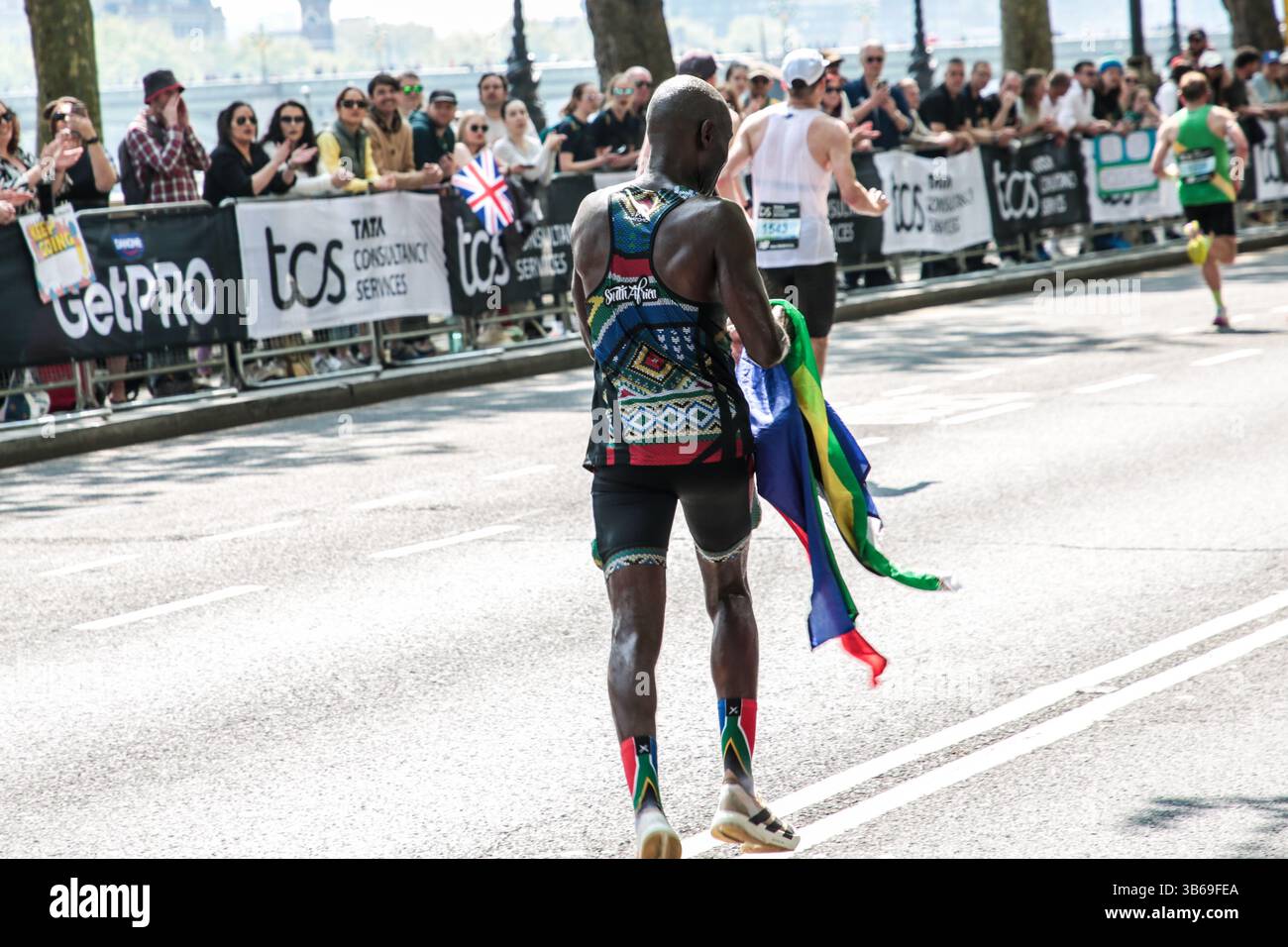 Nkhetheni Masupa a South African runner pictured during the London ...