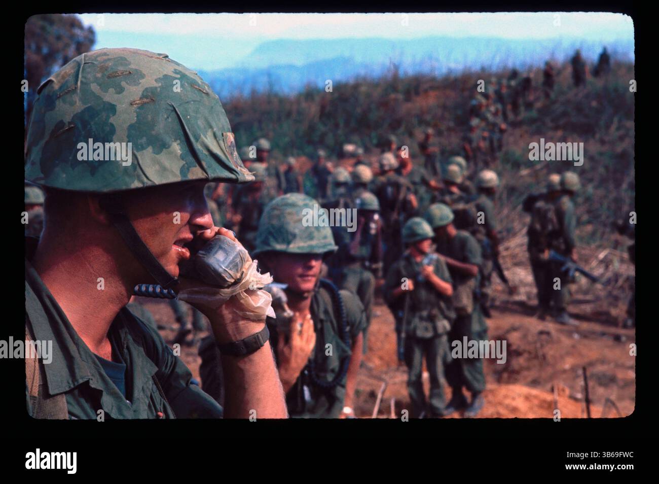 Company commander on the radio before the final assault of Hill 88N ...
