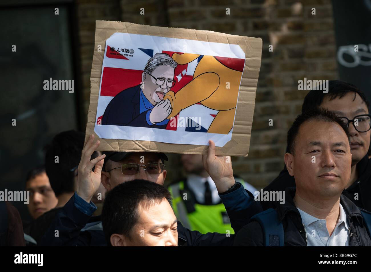London, UK. 3 May, 2025. Human rights activists, including Hong Kong ...