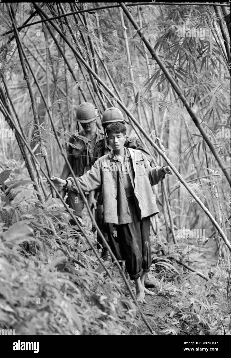 1st Cavalry Divsions soldiers lead a captured North Vietnamese Army ...
