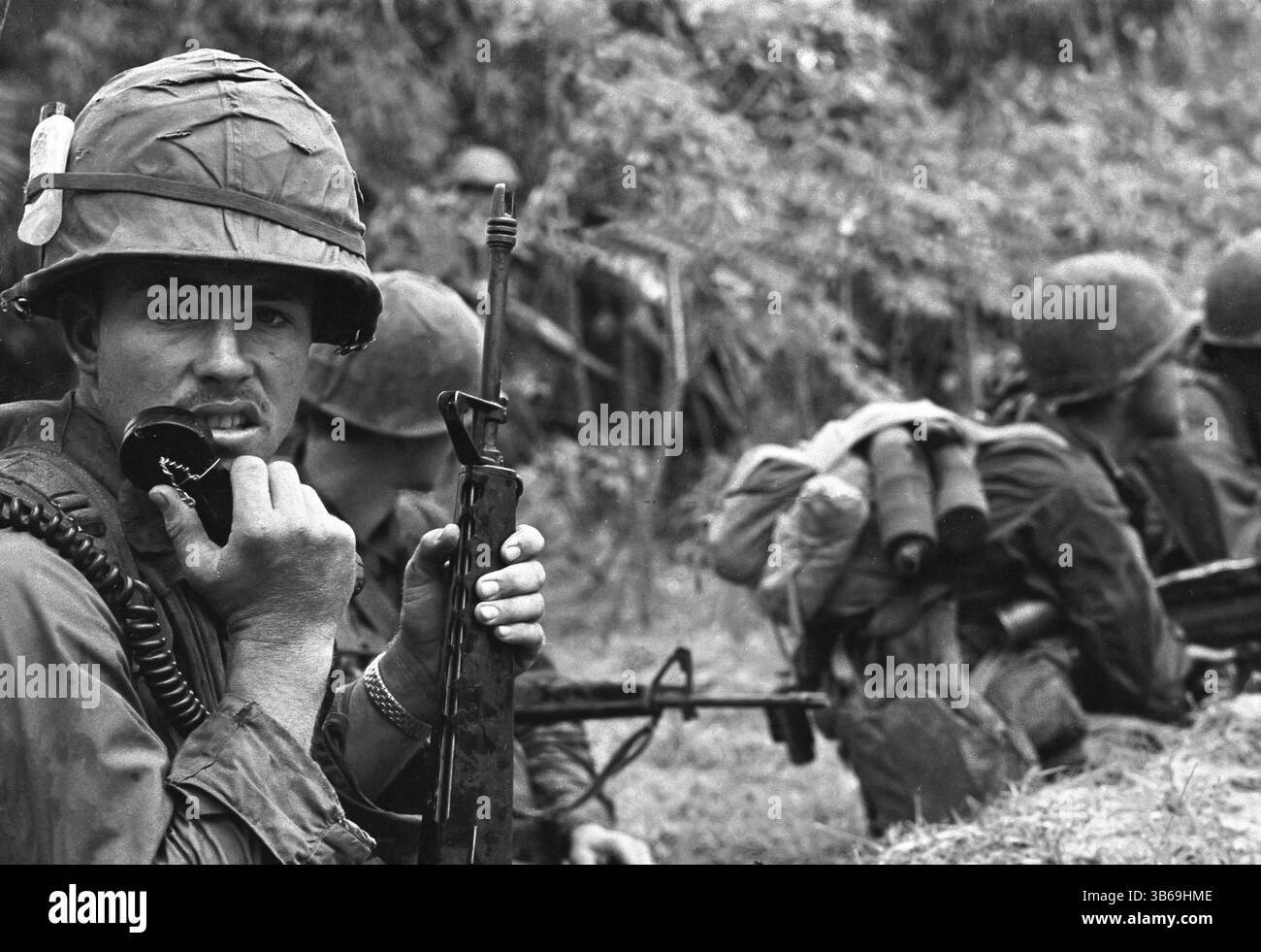 Vietnam war field telephone Black and White Stock Photos & Images - Alamy