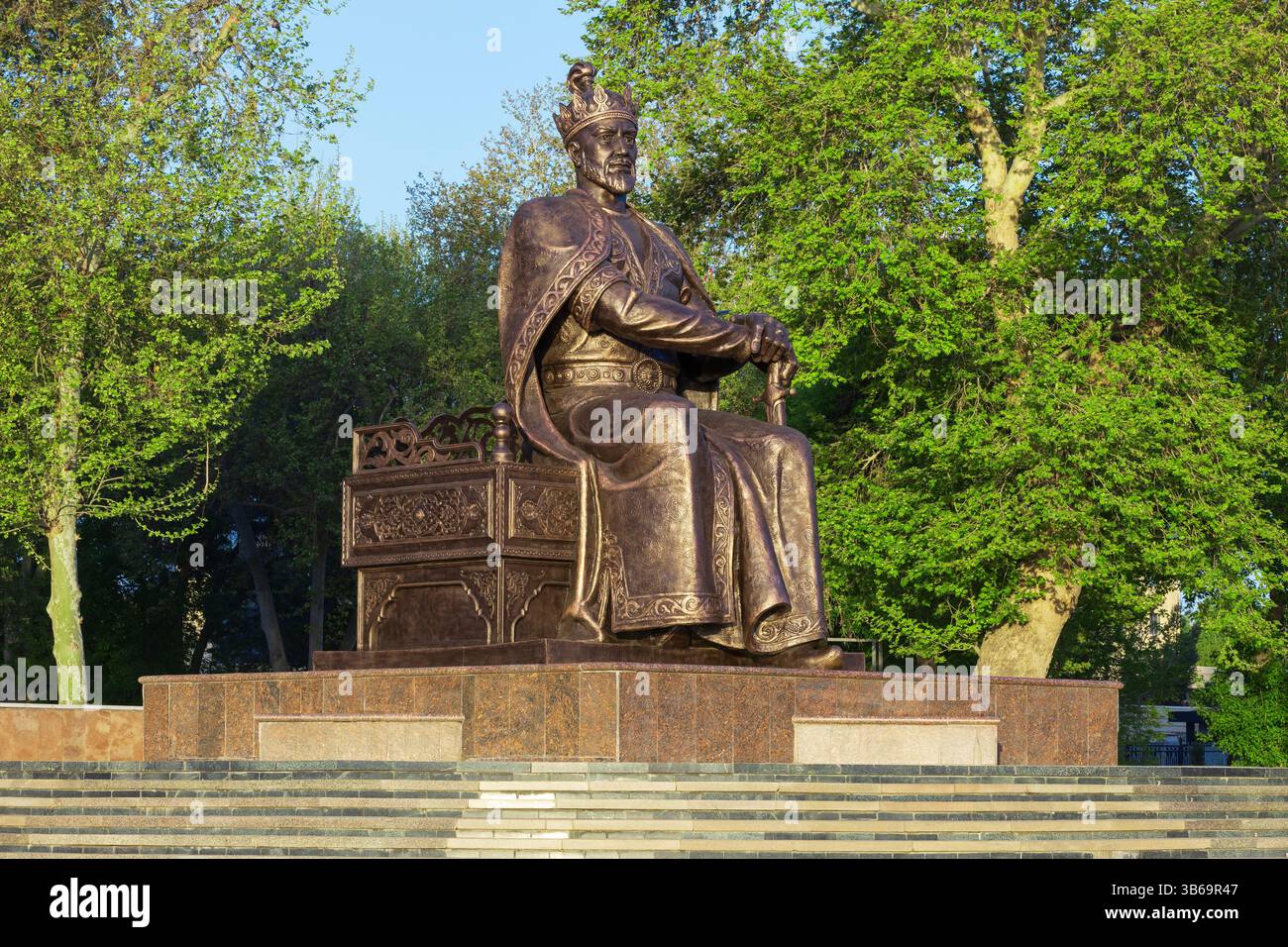 Monument to Amir Timur, also known as Tamerlane (1320s-1405) in ...