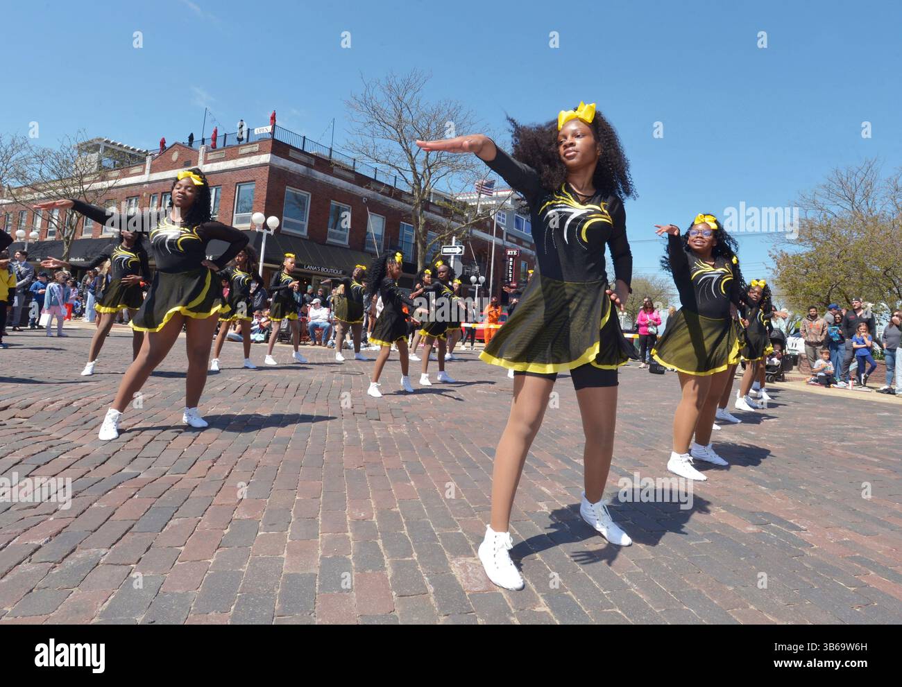 The Mildred C Wells Academy Dance Team performs during the Blossomtime ...