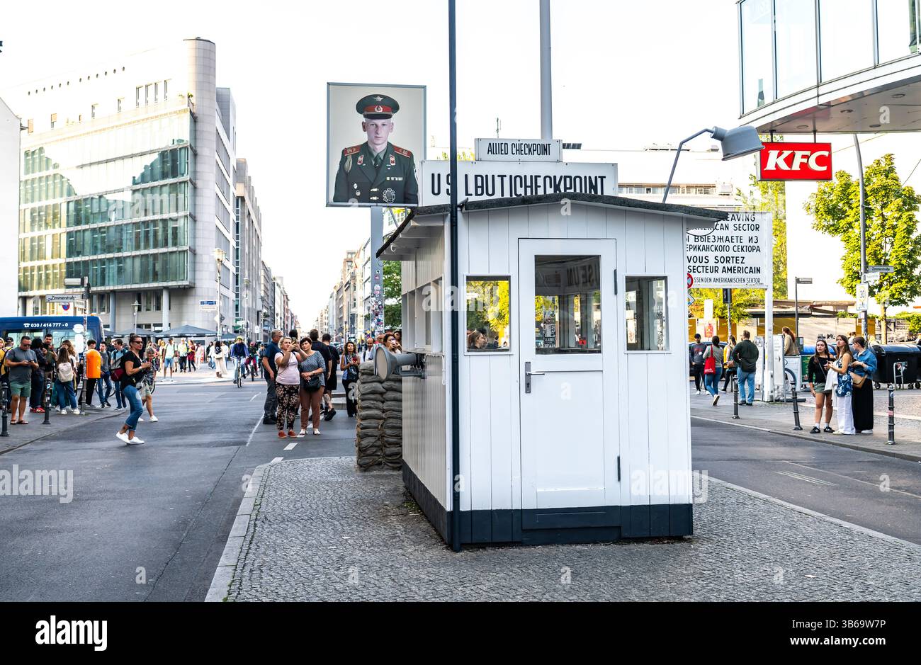Berlin, Germany - April 25, 2025: Checkpoint Charlie is Berlin Wall ...