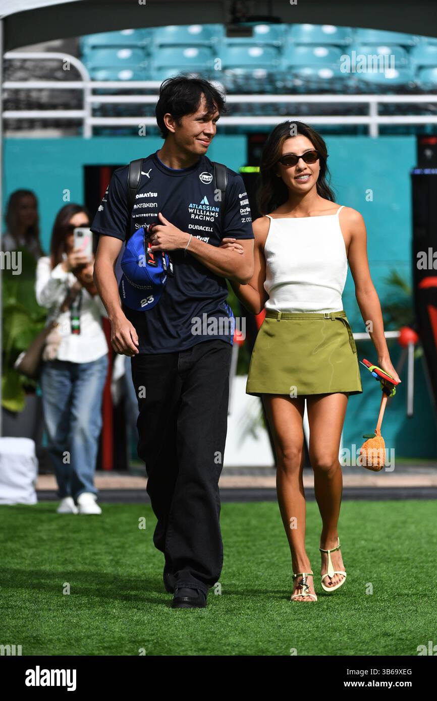 Miami, USA. 03rd May, 2025. Alexander Albon of Thailand and driver of ...