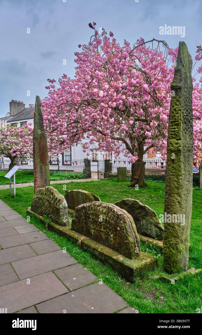 The Giant's Grave, St Andrew's Church, Penrith, Cumbria Stock Photo - Alamy