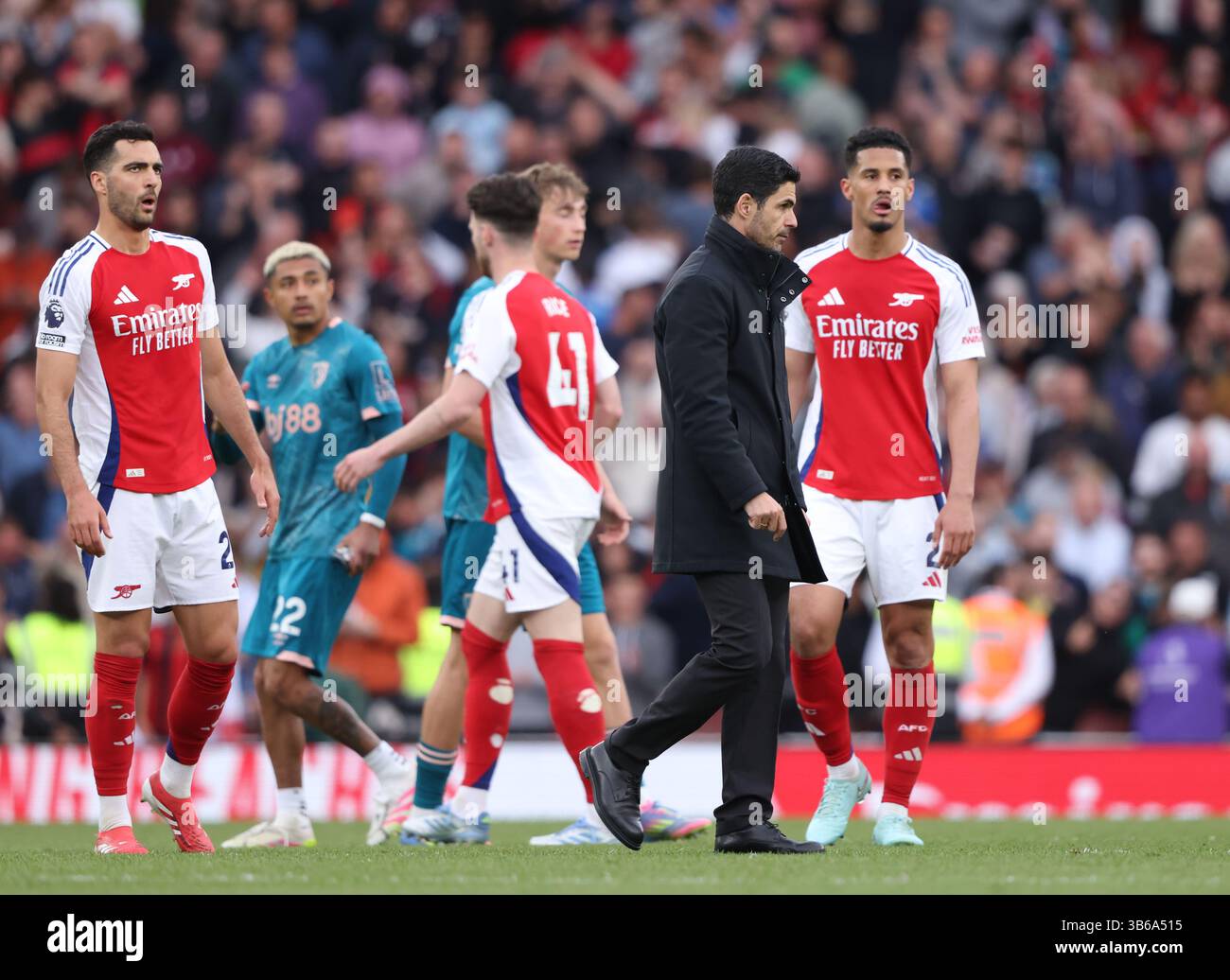 London, UK. 03rd May, 2025. Mikel Arteta (Arsenal manager) walks off at the end at the Arsenal v ...