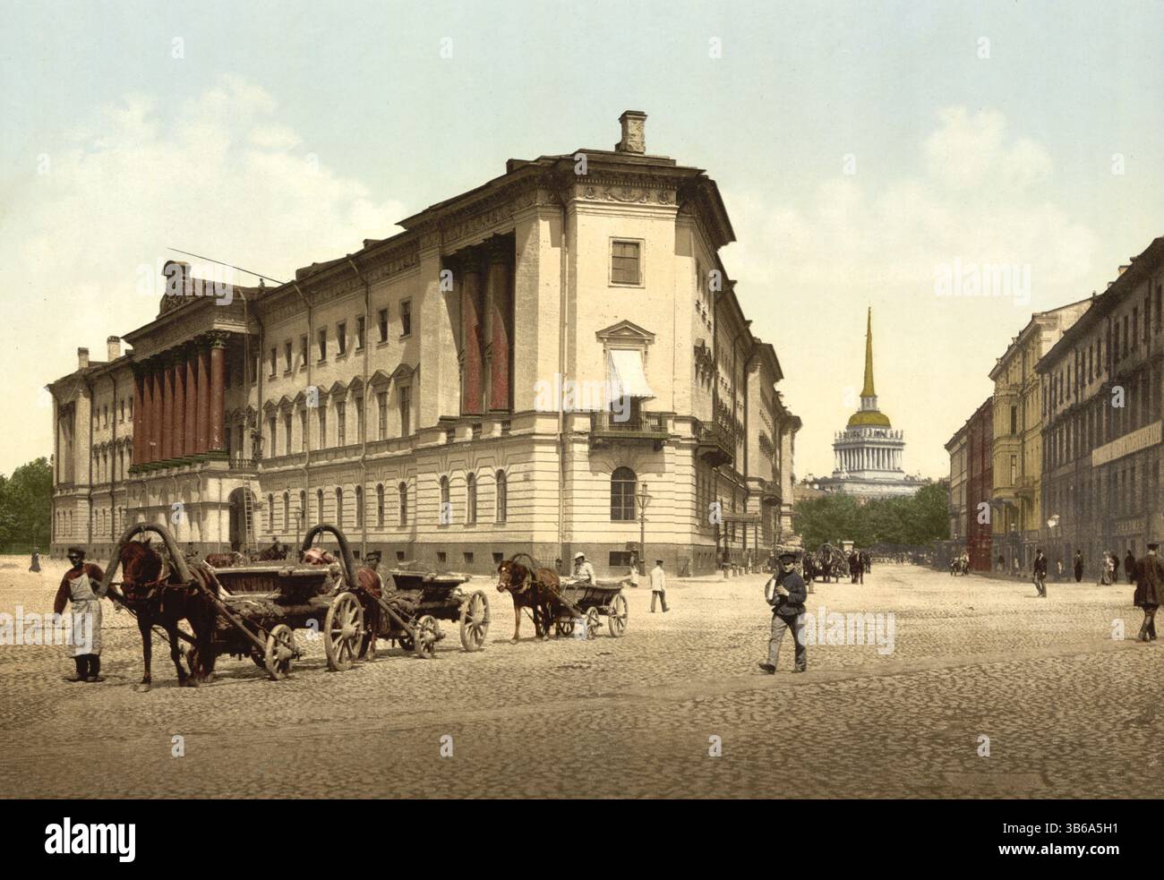 Admiralty and War Offices, St. Petersburg, Russia, circa 1890 Stock ...