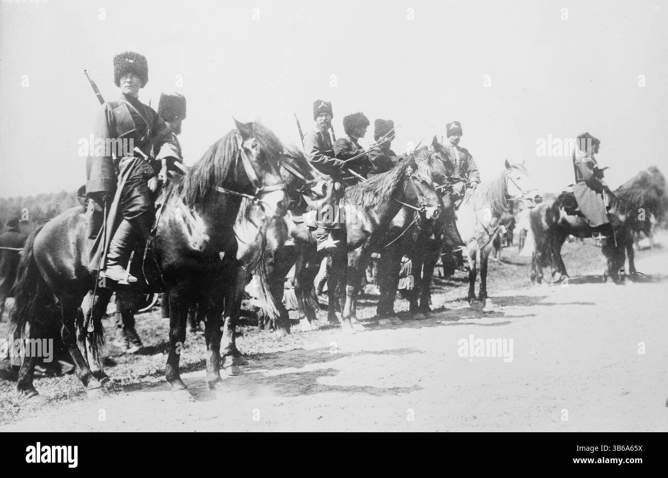 Russian cossacks during World War I, circa 1914 Stock Photo - Alamy