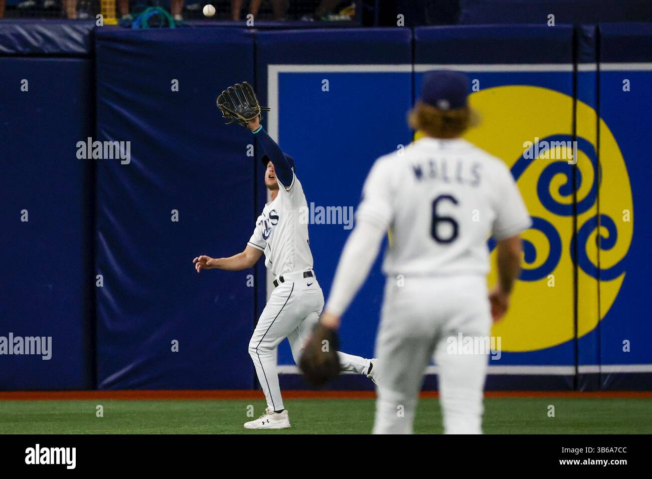 July 14, 2022, St. Petersburg: Tampa Bay Rays center fielder Brett ...