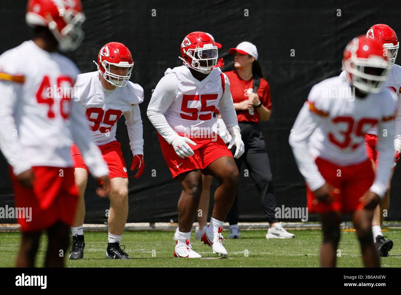 Kansas City Chiefs defensive linemen Omarr Norman-Lott (55) and Gavin ...